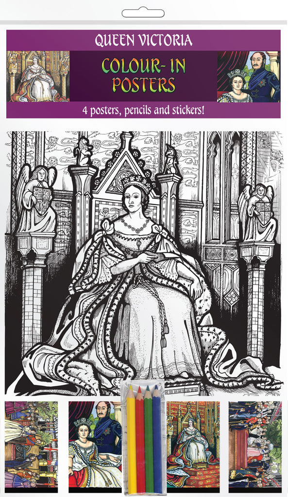 A4 Colour-in Posters - Queen Victoria – TimeLine Gifts