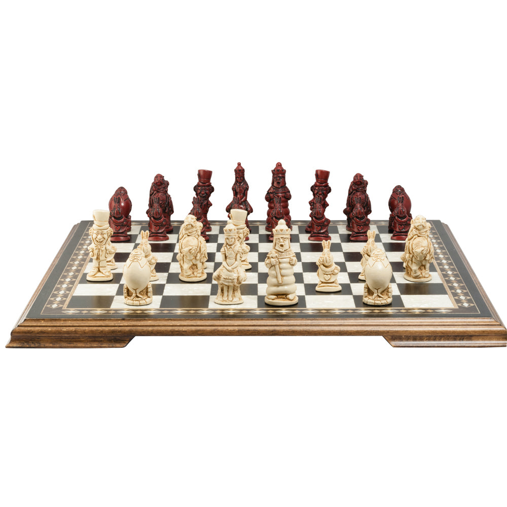 Alice in Wonderland Chess Set - Exquisitely Hand casted – TimeLine Gifts
