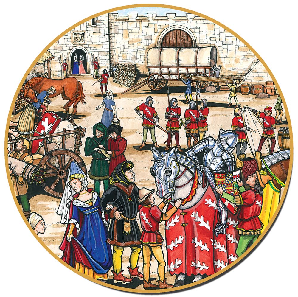 Coaster - Medieval - Castle Life – TimeLine Gifts