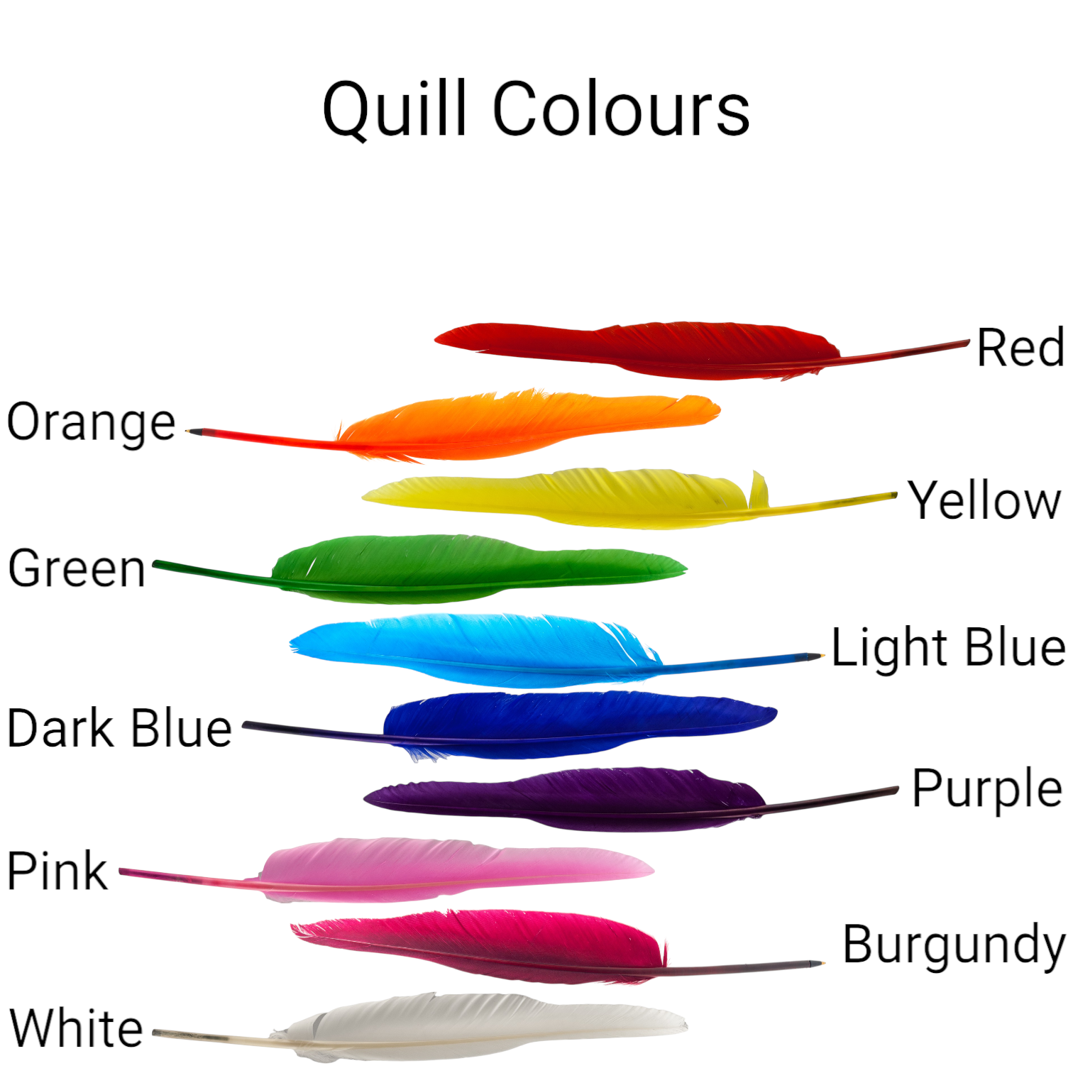 Goose Quills Ballpoint Pen - Choice of Colours (BULK BUY AVAILABLE ...