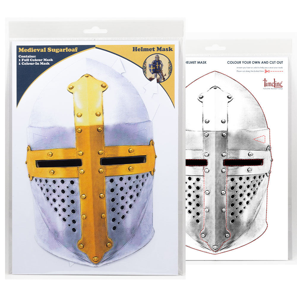 Multi-Purpose Packaged Face Mask - Medieval Helmet – TimeLine Gifts