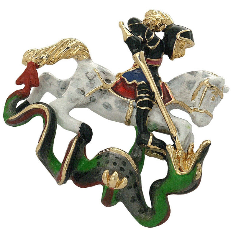 St George and The Dragon Brooch – TimeLine Gifts